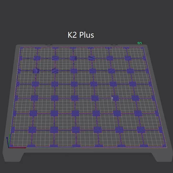 3D Printer Files | 3MF File | 调平测试350盘 Bed Leveling Test for K2 Plus ...