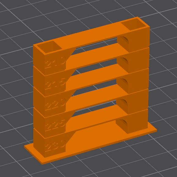 Archivos de impresora 3D | Archivo 3MF | Famous temperature tower test ...