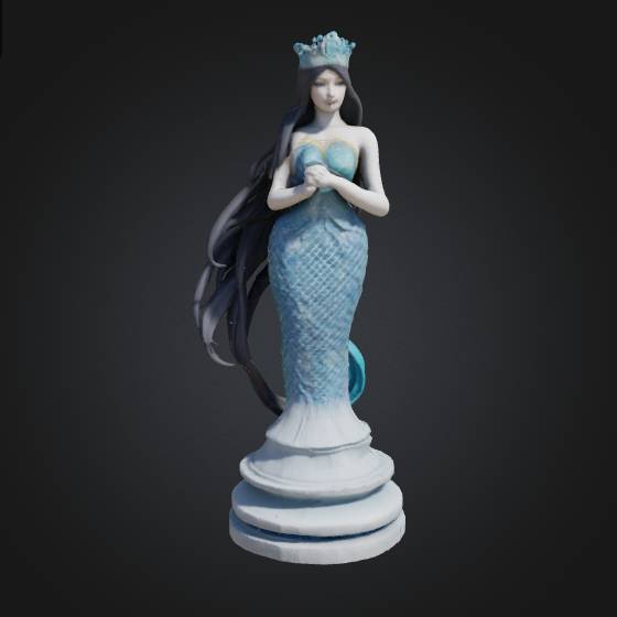 Characters & Creatures STL Download - Anime Chess Set part : mermaid ...