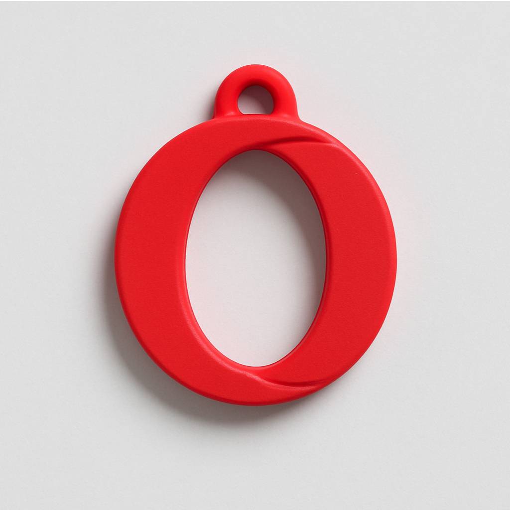 3D Printer Files | 3MF File | Keyring with Opera Browser logo (letter O ...