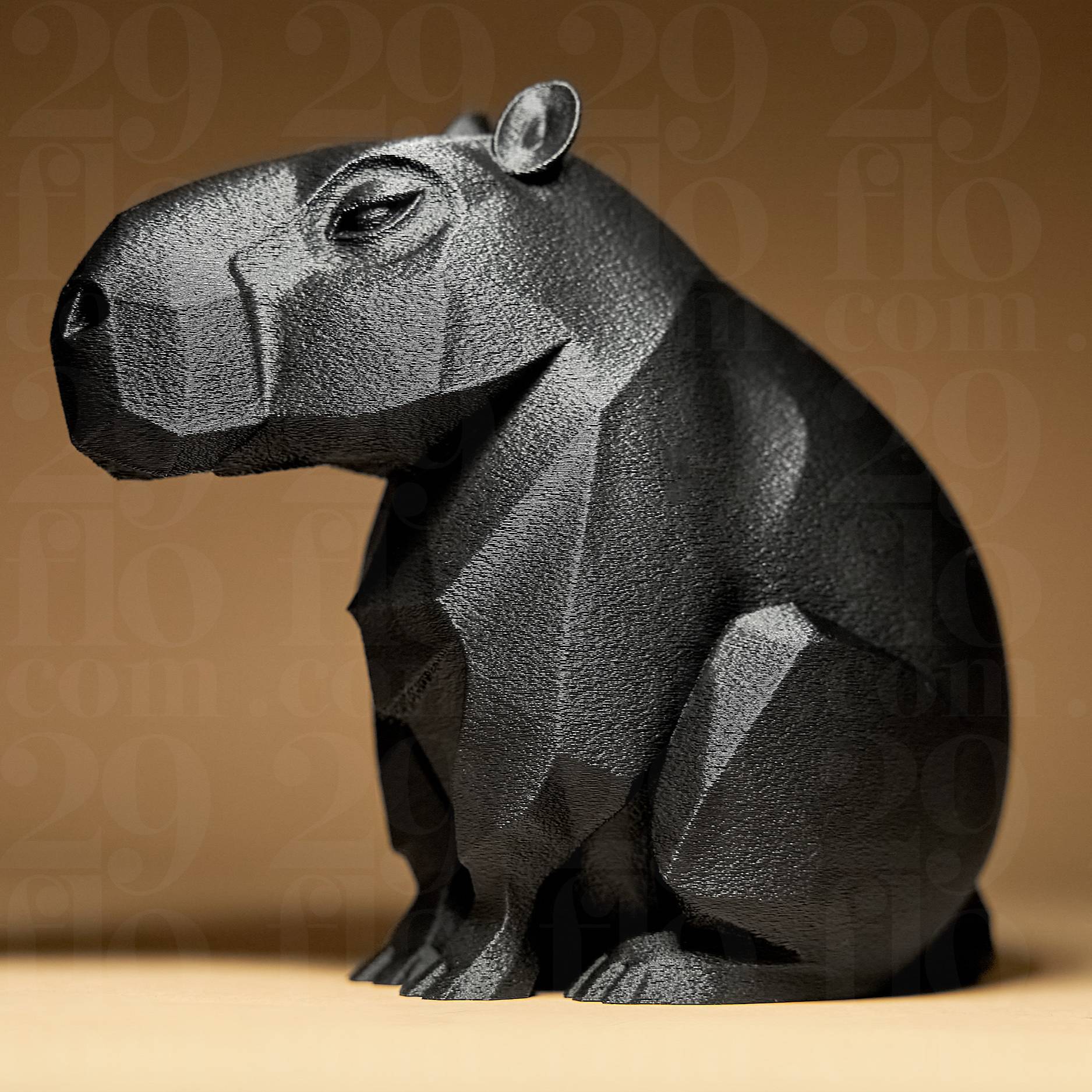 3D Printer Files | 3MF File | Cute Geometric Capybara | Creality Cloud