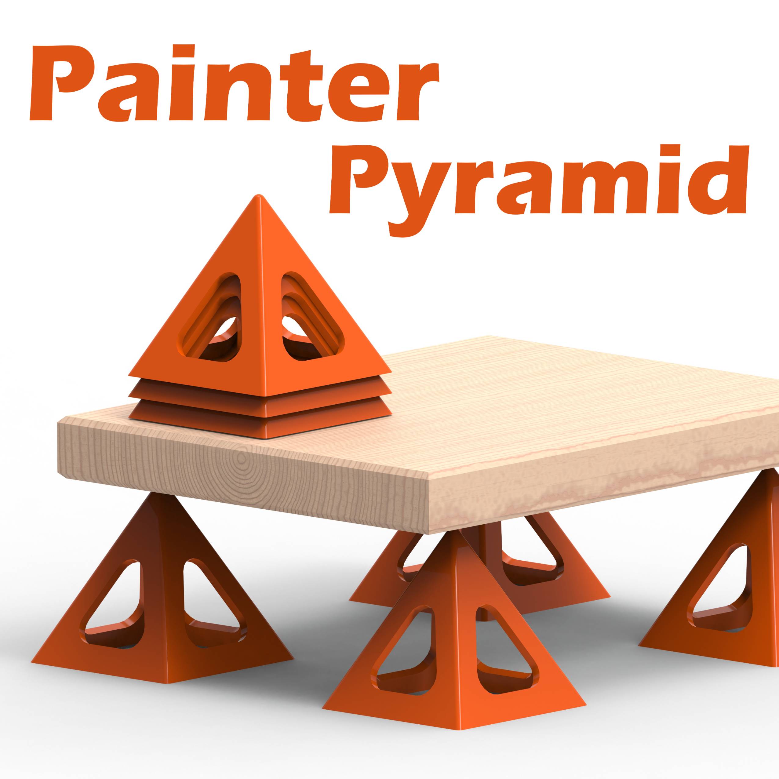 3D Printer Files | 3MF File | Painter's Pyramid - Stackable | Creality ...