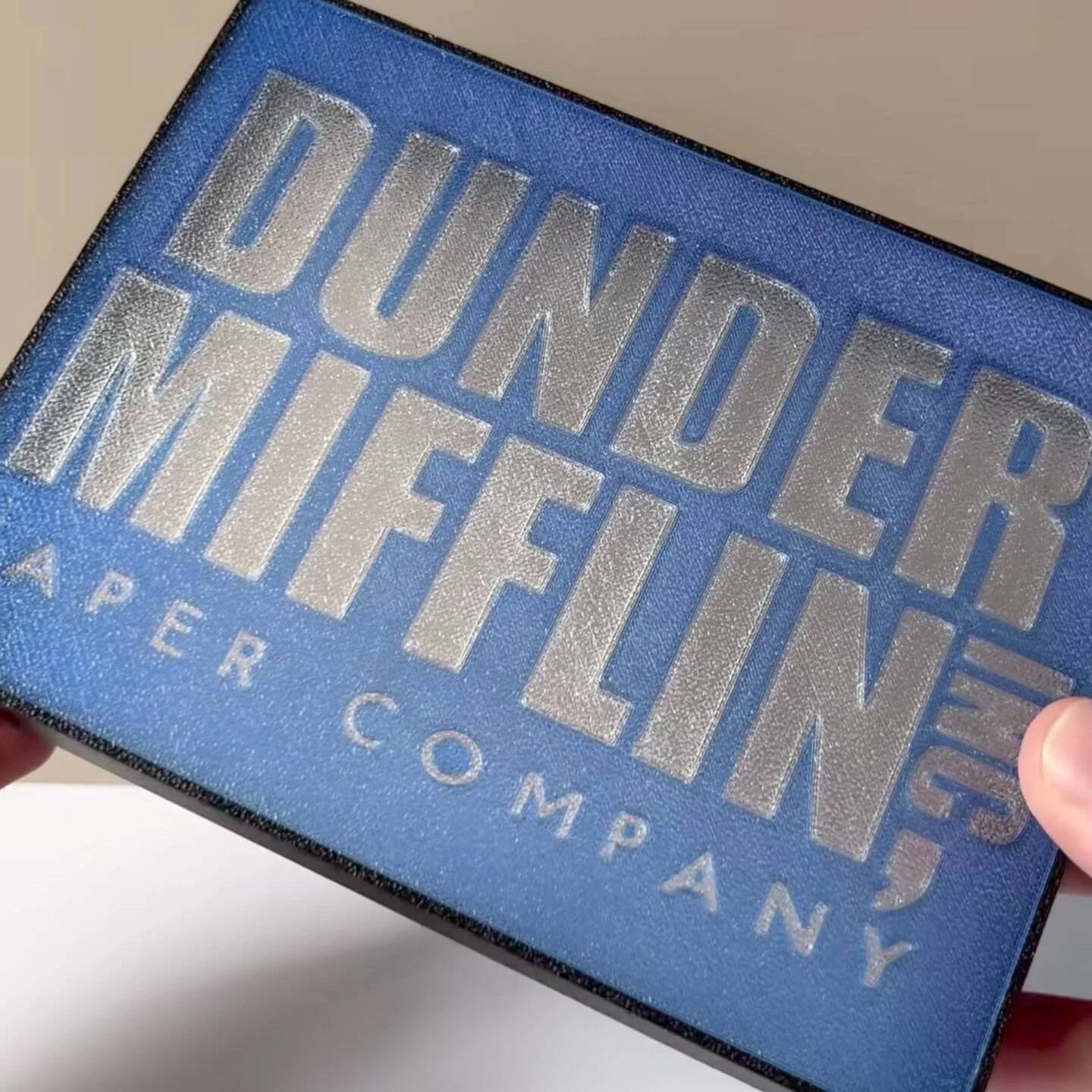 3D Printer Files | 3MF File | Dunder Mifflin Sign – LED Backlit ...