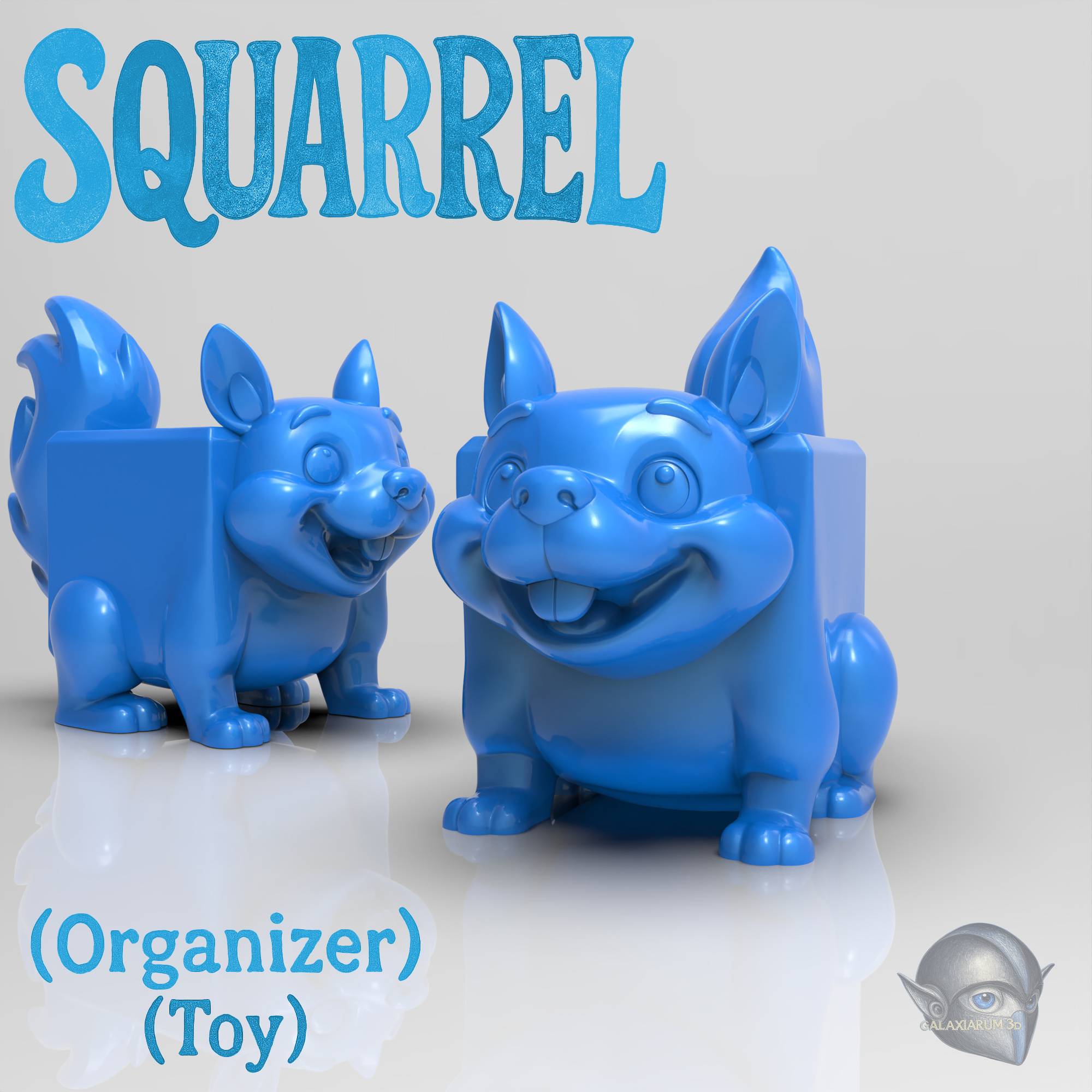 Characters & Creatures STL Download - SQUARREL – Cute Squirrel ...