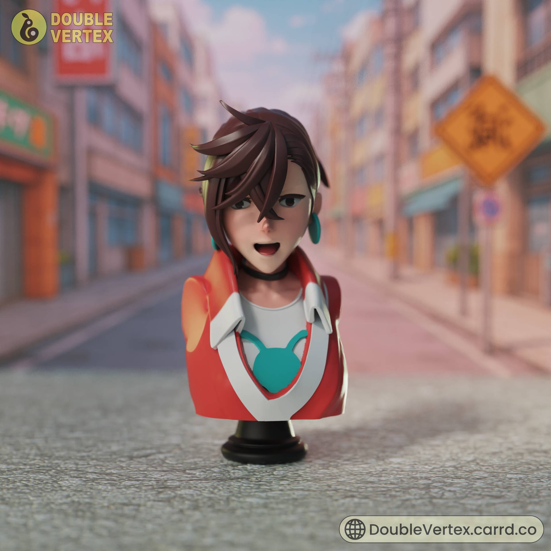 3D Printer Files | 3MF File | Ayase Momo - Dandadan Bust Figure ...