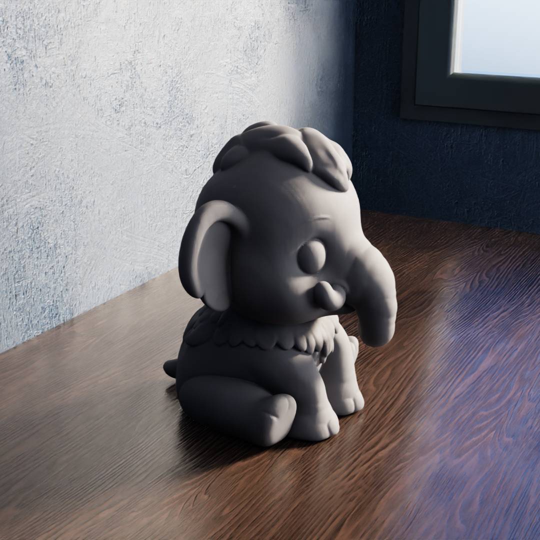 3D Printer Files | 3MF File | Chibi Mammoth | Creality Cloud