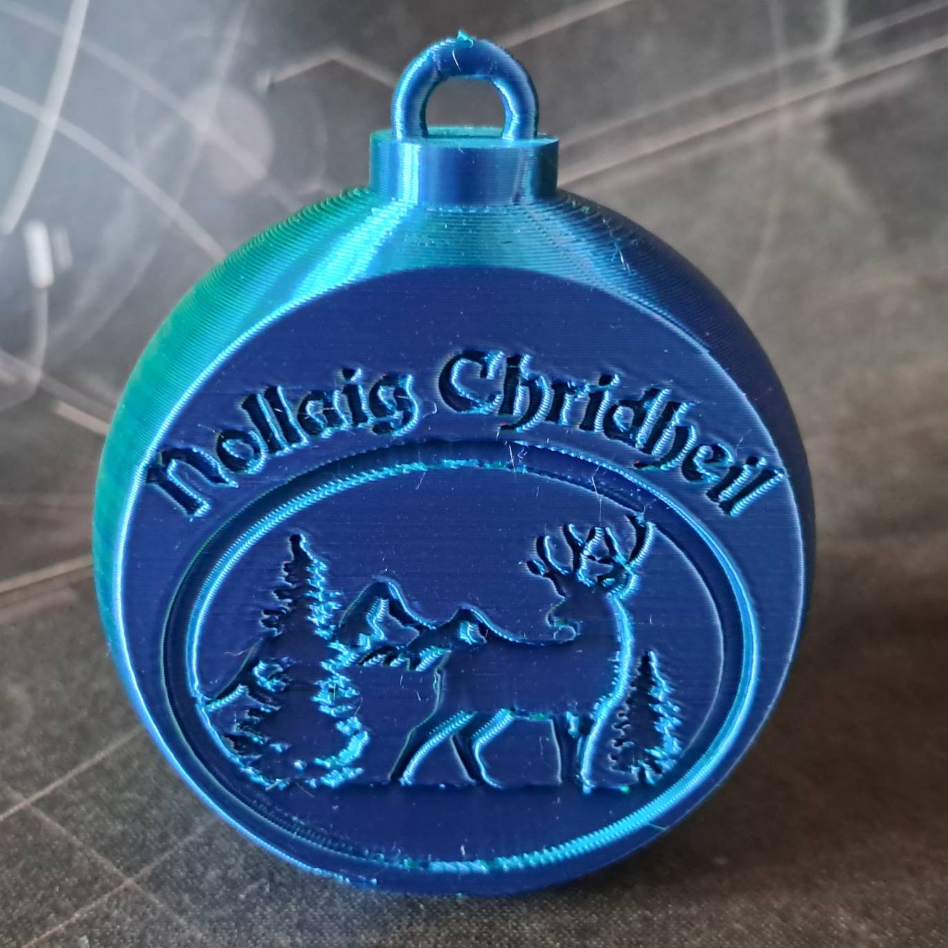 3D Printer Files | 3MF File | Gaelic Christmas Tree Decoration Nollaig ...