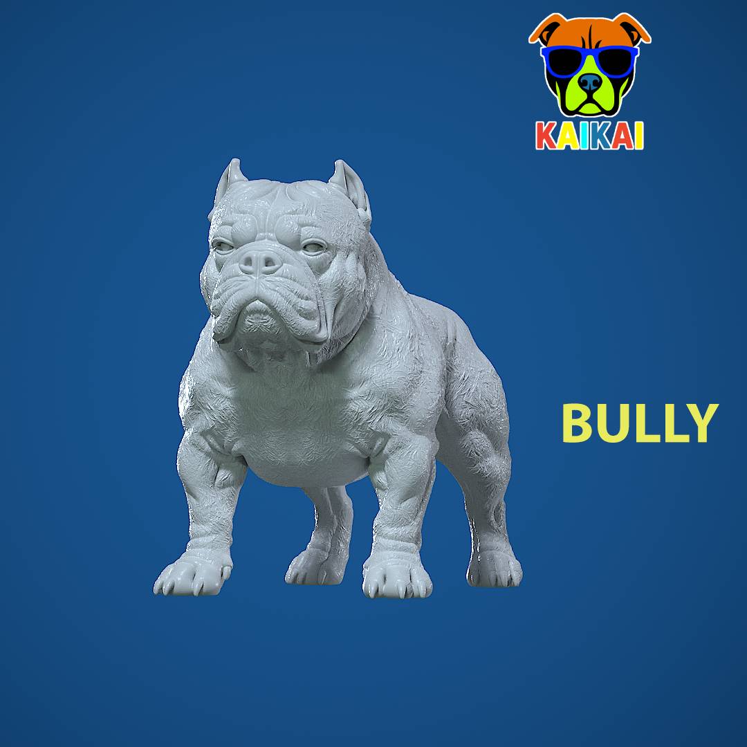 Characters & Creatures STL Download - American Bully model - Bully ...