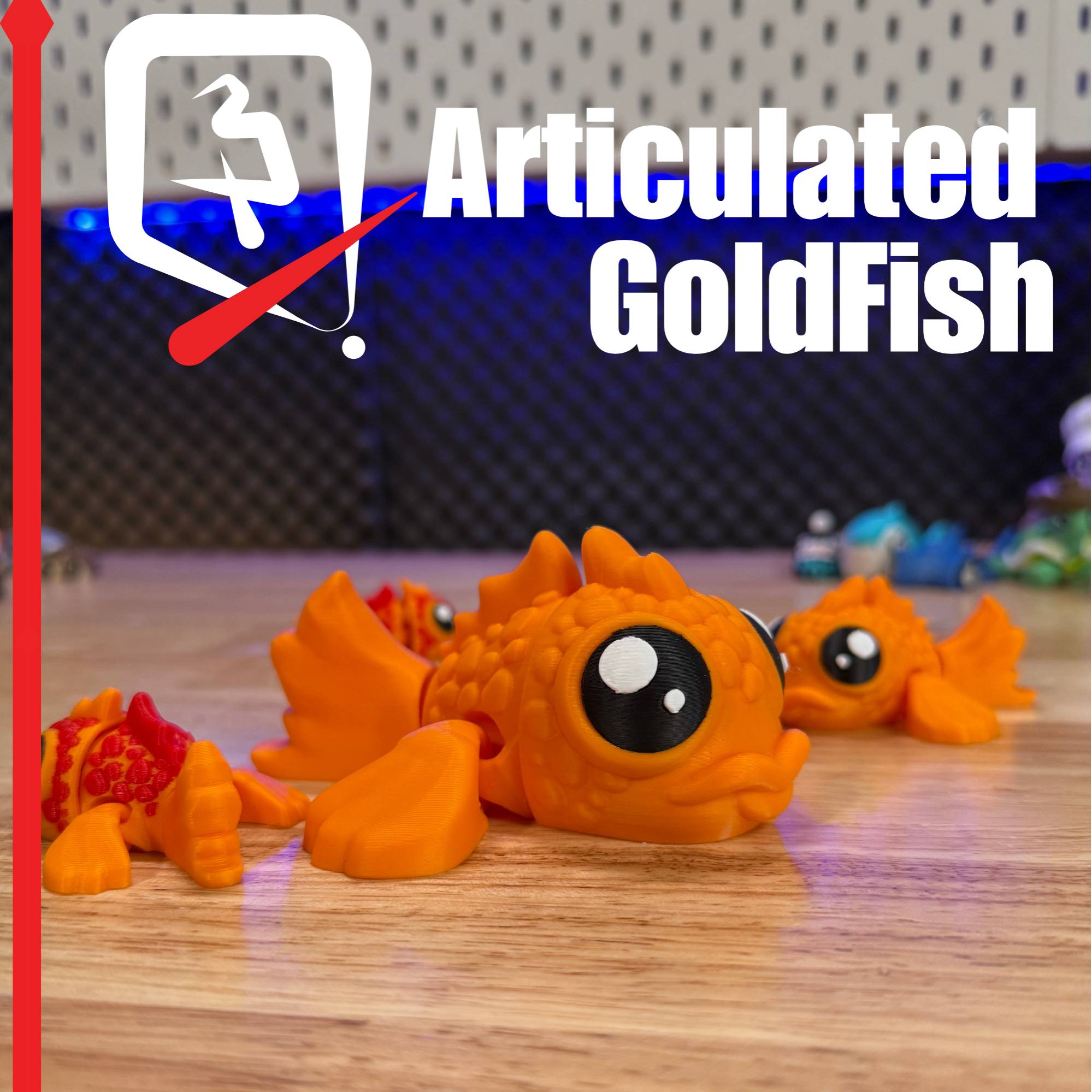 3D Printer Files | 3MF File | Articulated GoldFish | Creality Cloud