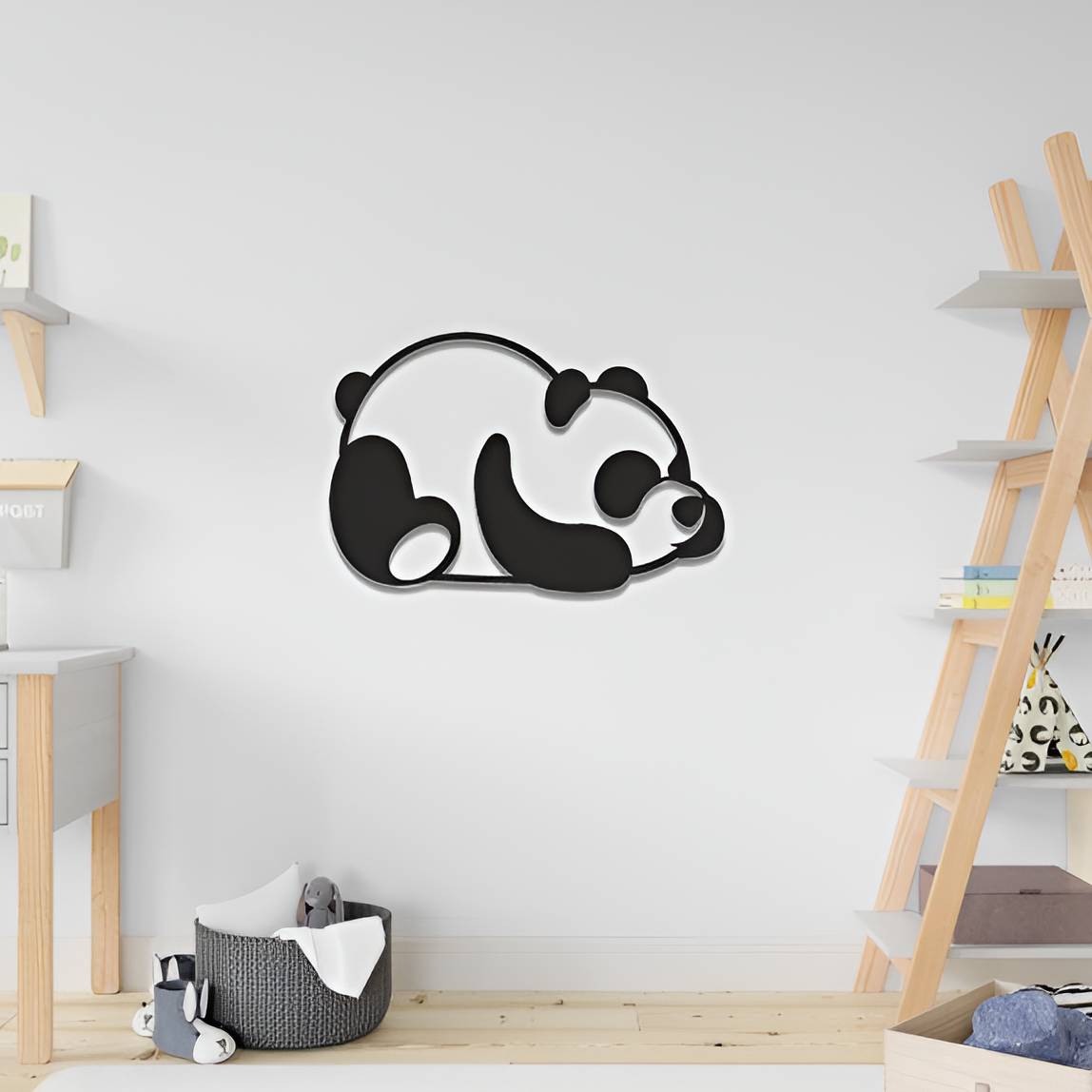 3D Printer Files | 3MF File | WallArt Panda Bear 003 | Creality Cloud