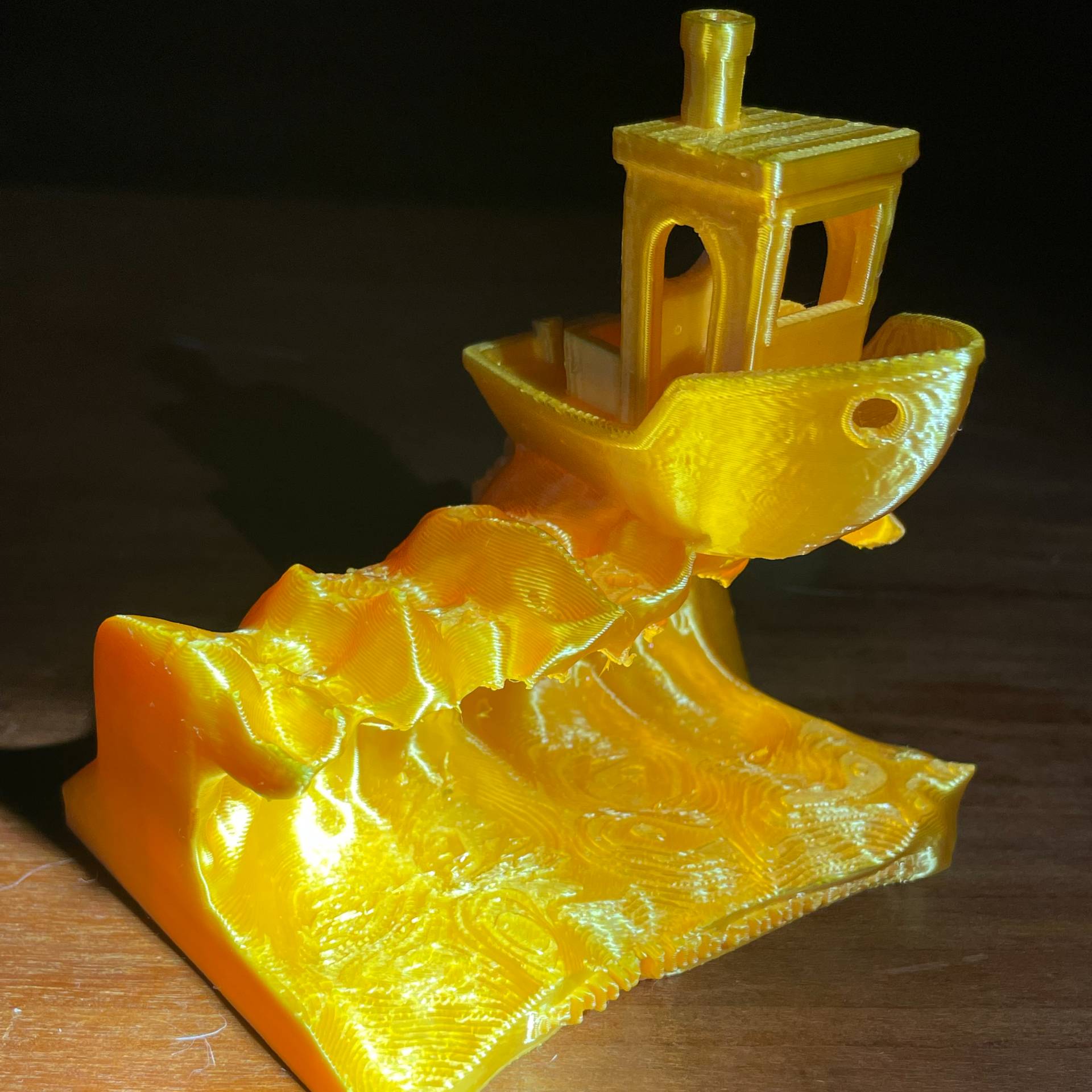 3D Printer Files | 3MF File | benchy riding a wave | Creality Cloud