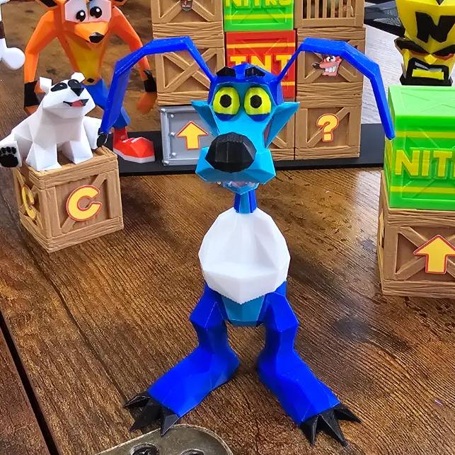Archivos de impresora 3D | Archivo 3MF | Low Poly Ripper Roo From Crash ...