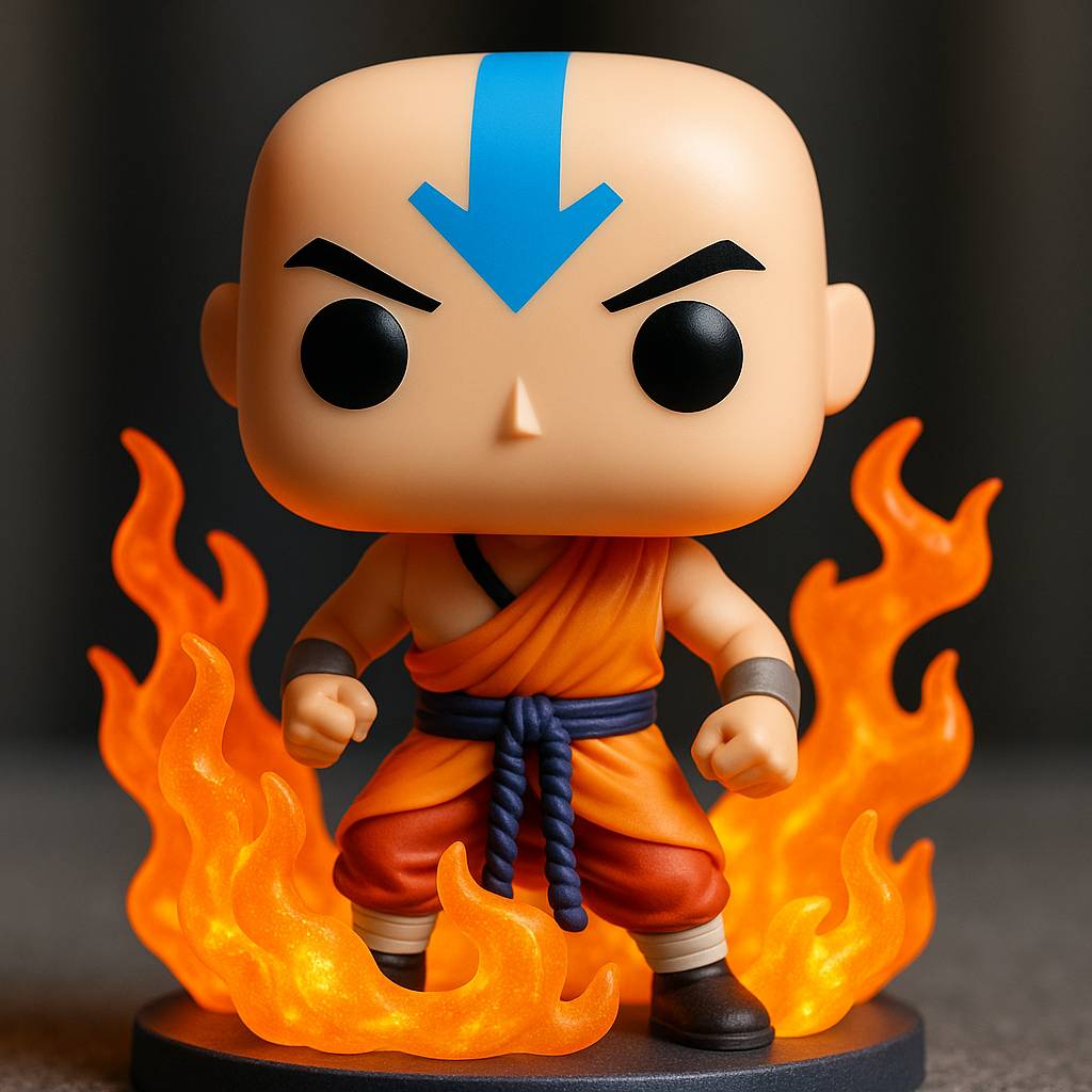 3D Printer Files | 3MF File | Aang Fire Bender Funko Pop | Creality Cloud