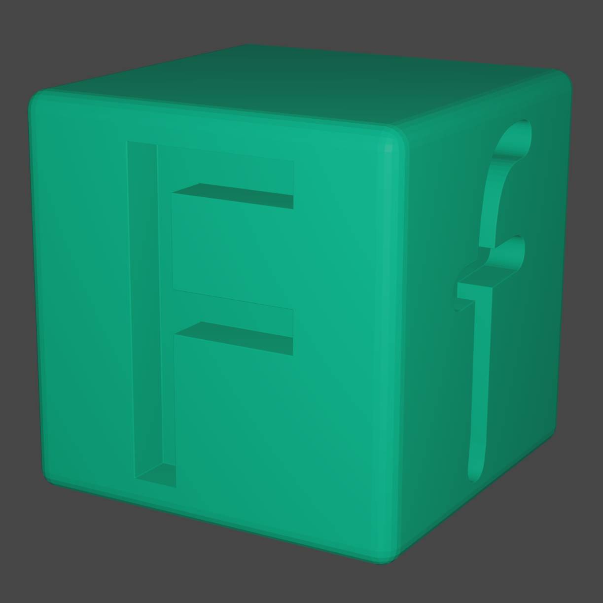 Free Educational Aids STL Download - Block Letter F/fby Hadiki