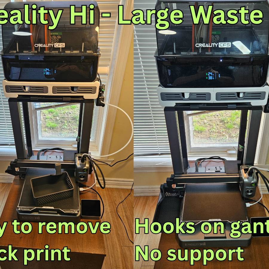 3D Printer Files | 3MF File | LARGE Waste bin - poop bin for Creality Hi | Creality Cloud