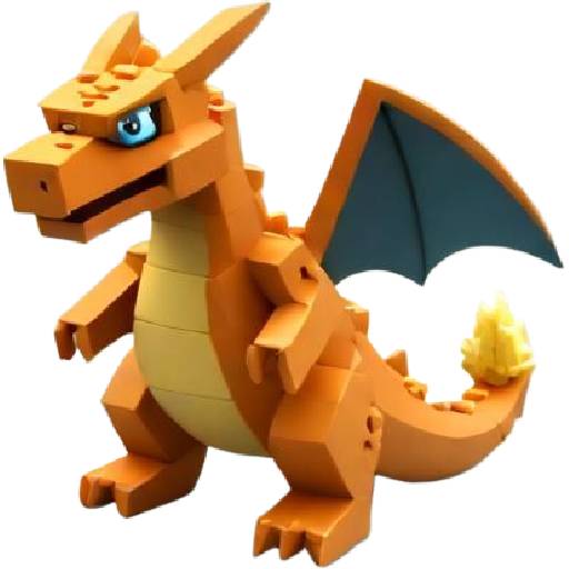 Characters & Creatures STL Download - Lego Charizardby Seba B