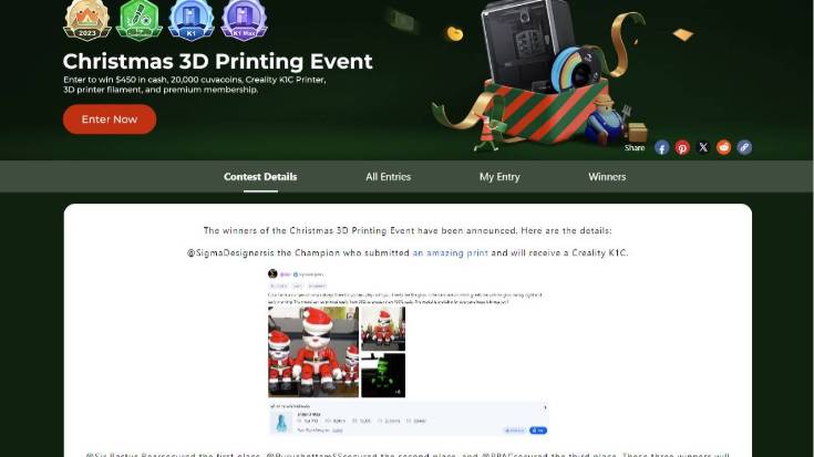 Champion of Christmas 3D print | Creality Cloud
