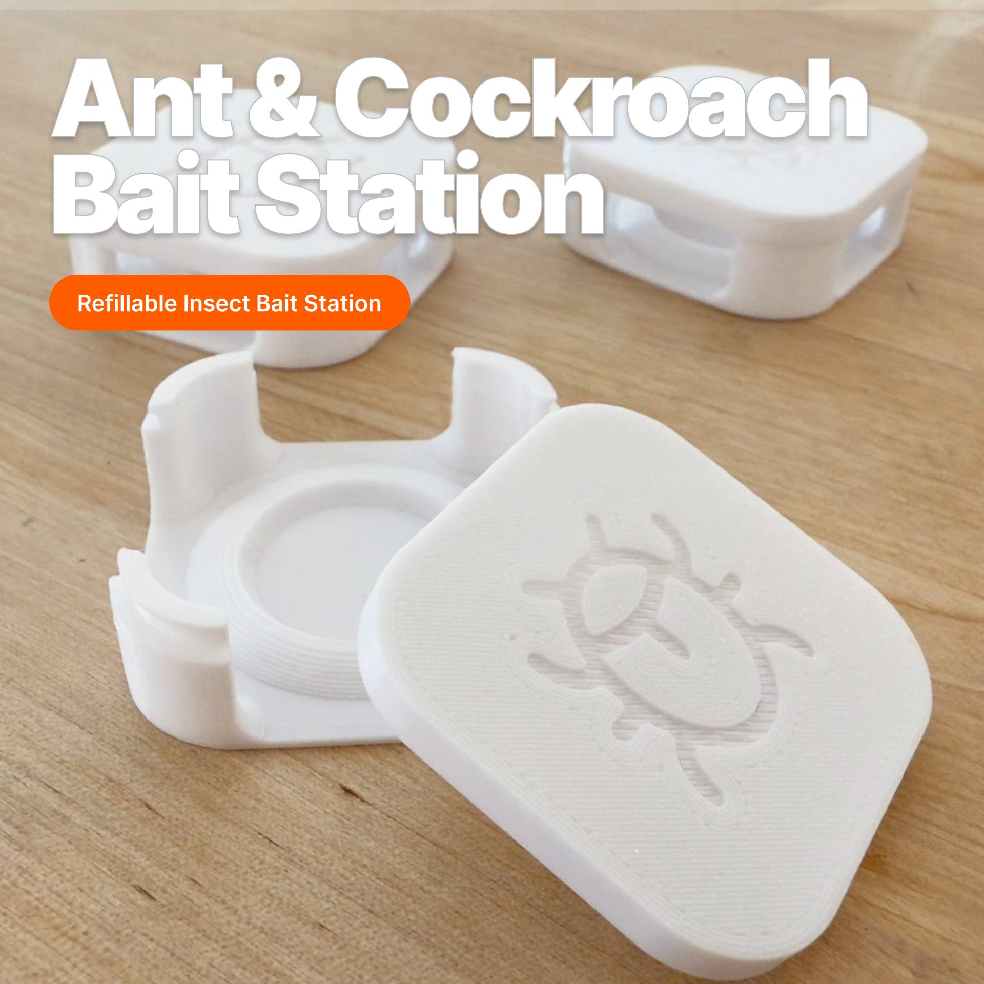 Other STL Download - Ant & Cockroach (Roach) Bait Station – Pet-Safe ...
