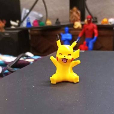 Pikachu print in place, support free model. Printed at a height of 5cms ...