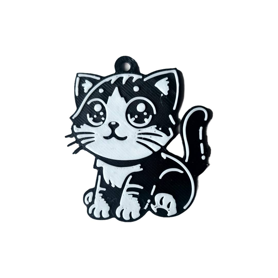 3D Printer Files | 3MF File | Cute cat keychain | Creality Cloud