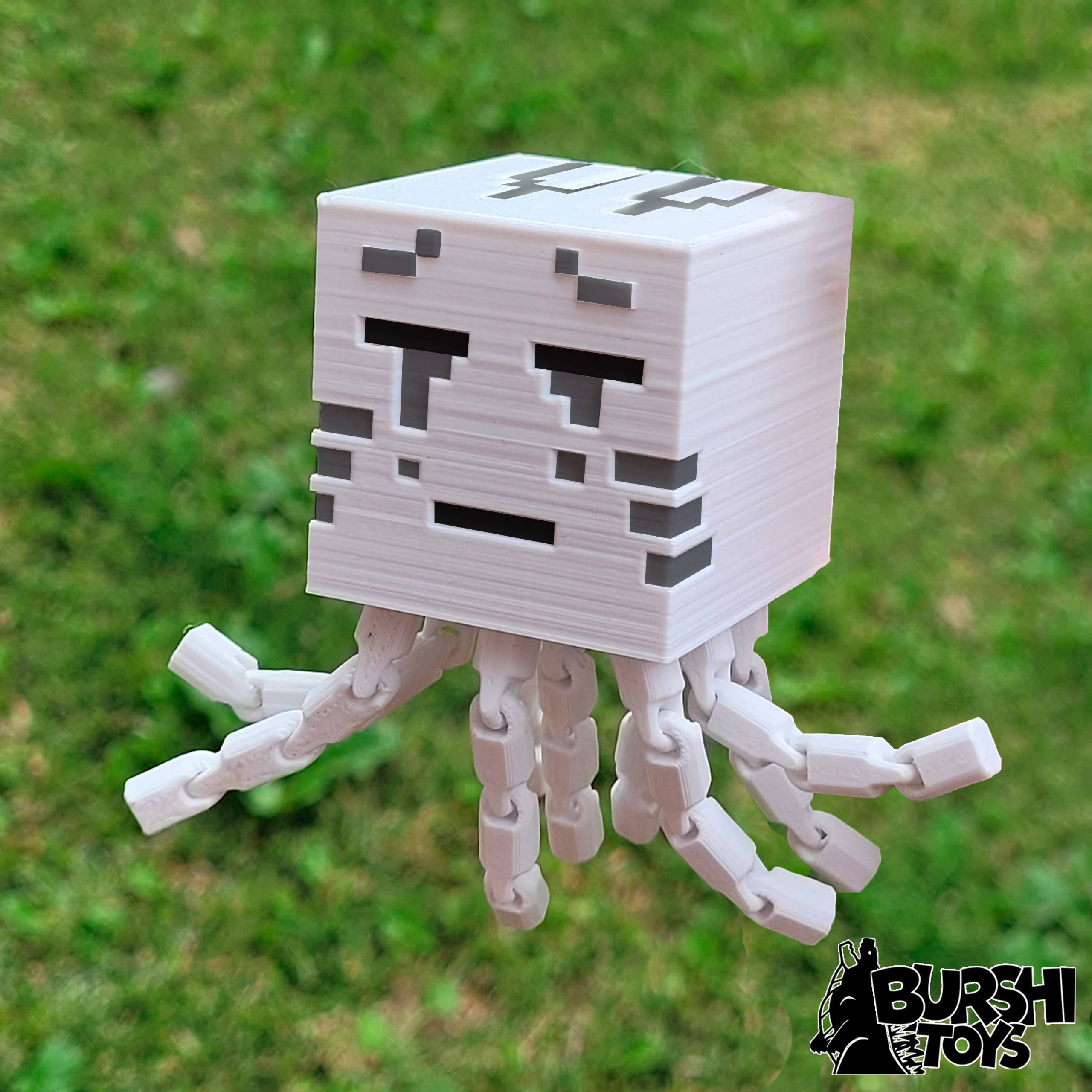 Characters & Creatures STL Download - GHAST MINECRAFT FLEXI ARTICULATED ...