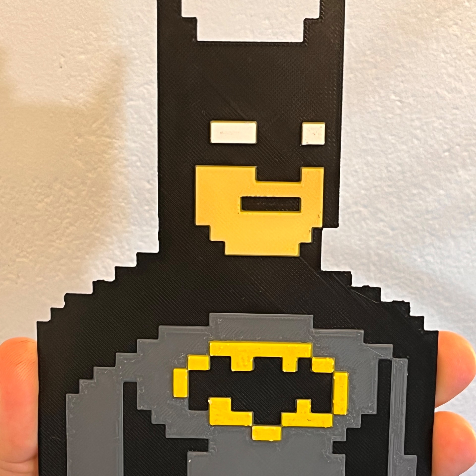 3D Printer Files | 3MF File | Hueforge Batman 8 Bitss Wall Art ...