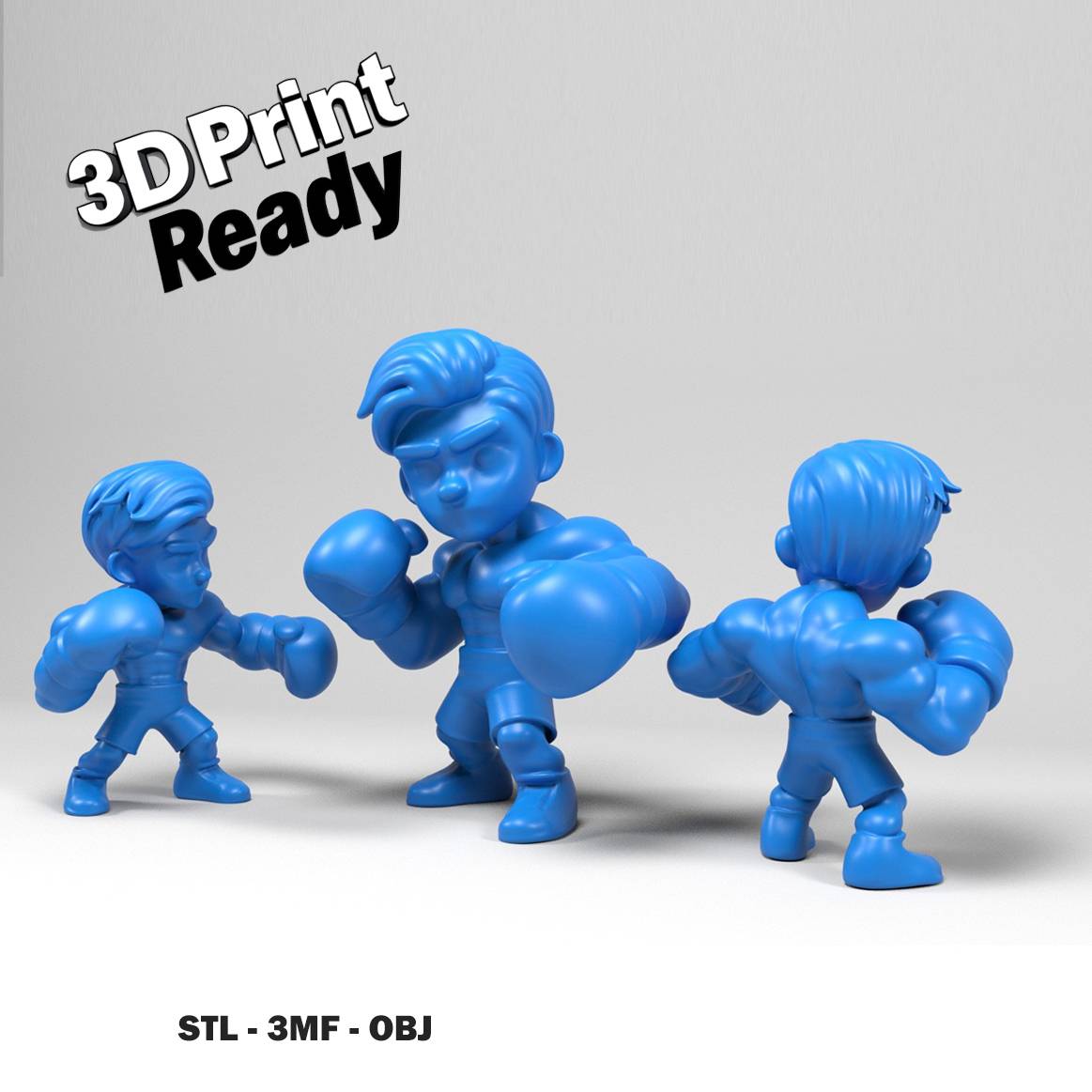 Characters & Creatures STL Download - Boxer figurineby 3D Everything