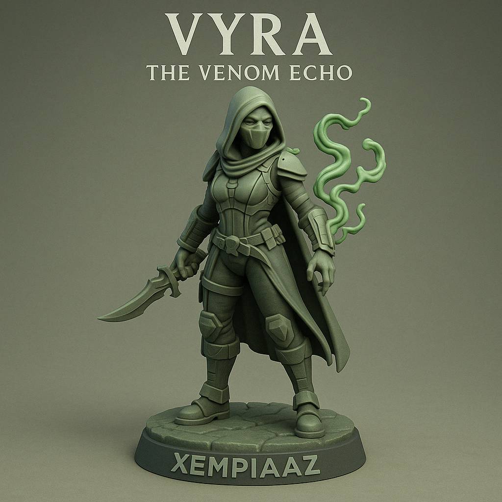 Characters & Creatures STL Download - VYRA – The Venom Echoby Xempiaaz