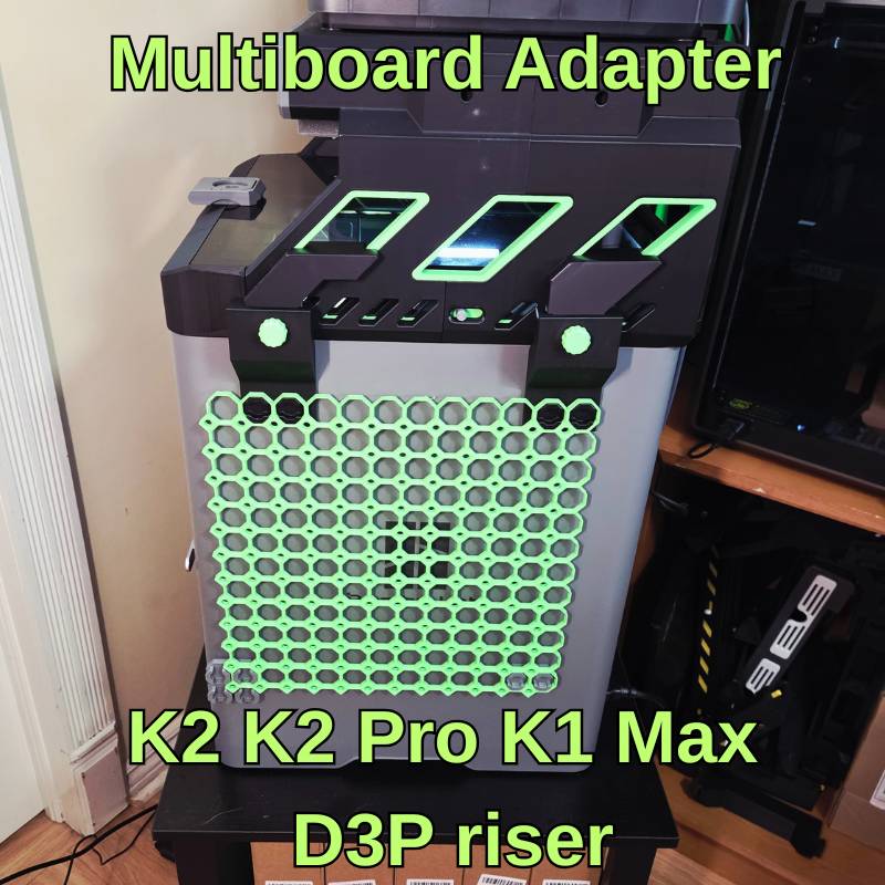 3D Printer Files | 3MF File | D3P MULTIBOARD ADAPTER FOR K2, K2 PRO, K1 ...