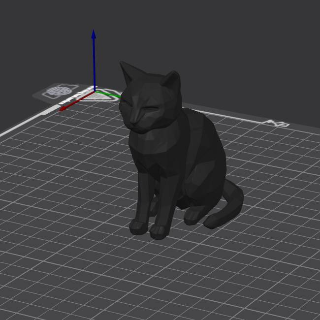 3D Printer Files | 3MF File | Modern Geometric Low Poly Cat | Creality ...