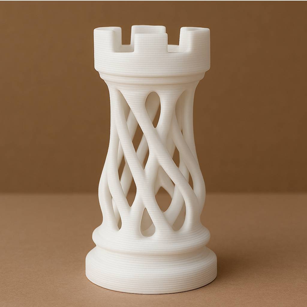 3D Printer Files | 3MF File | Organic Lattice Rook – Chess Piece ...