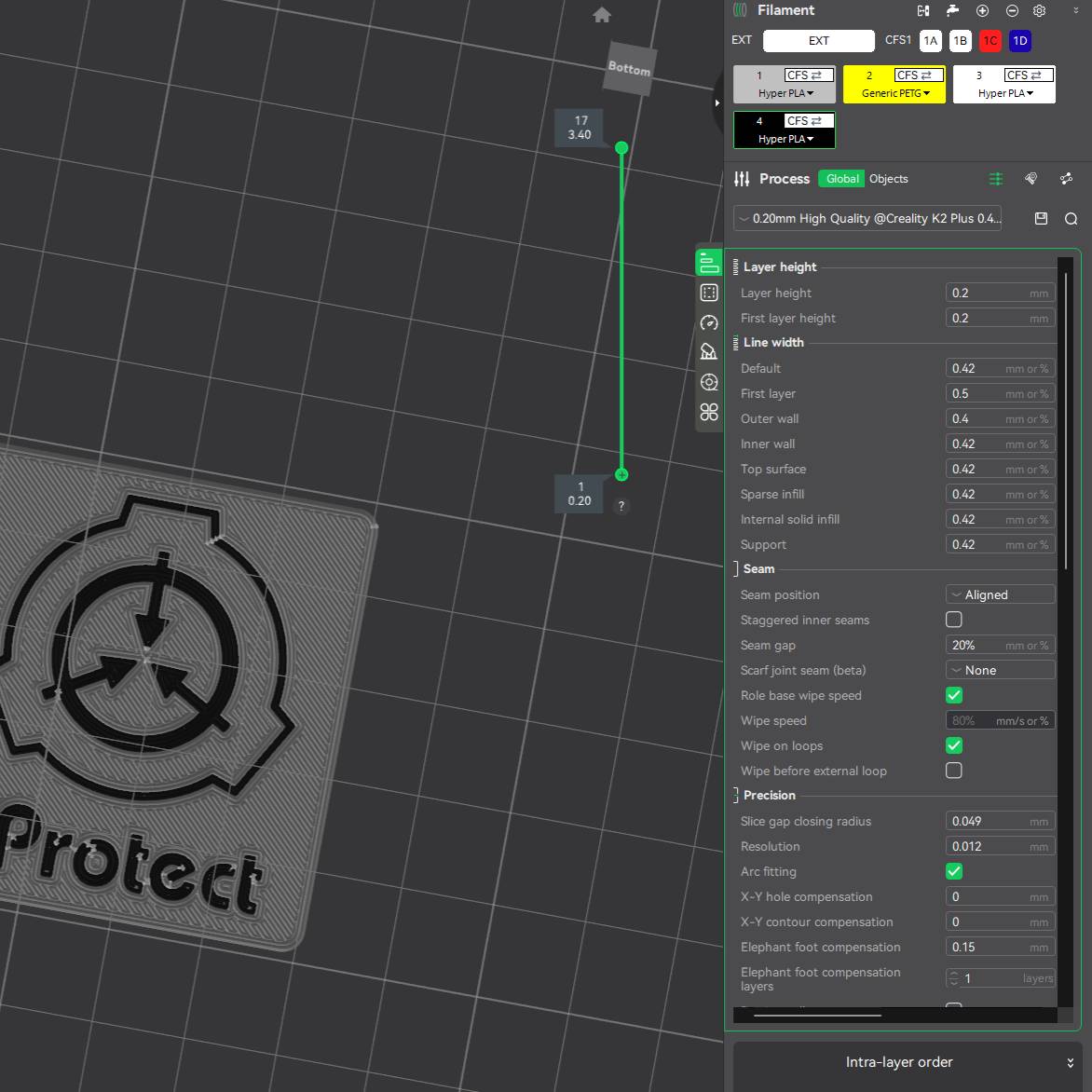 3D Printer Files | 3MF File | SCP Foundation Fridge Magnet | Creality Cloud