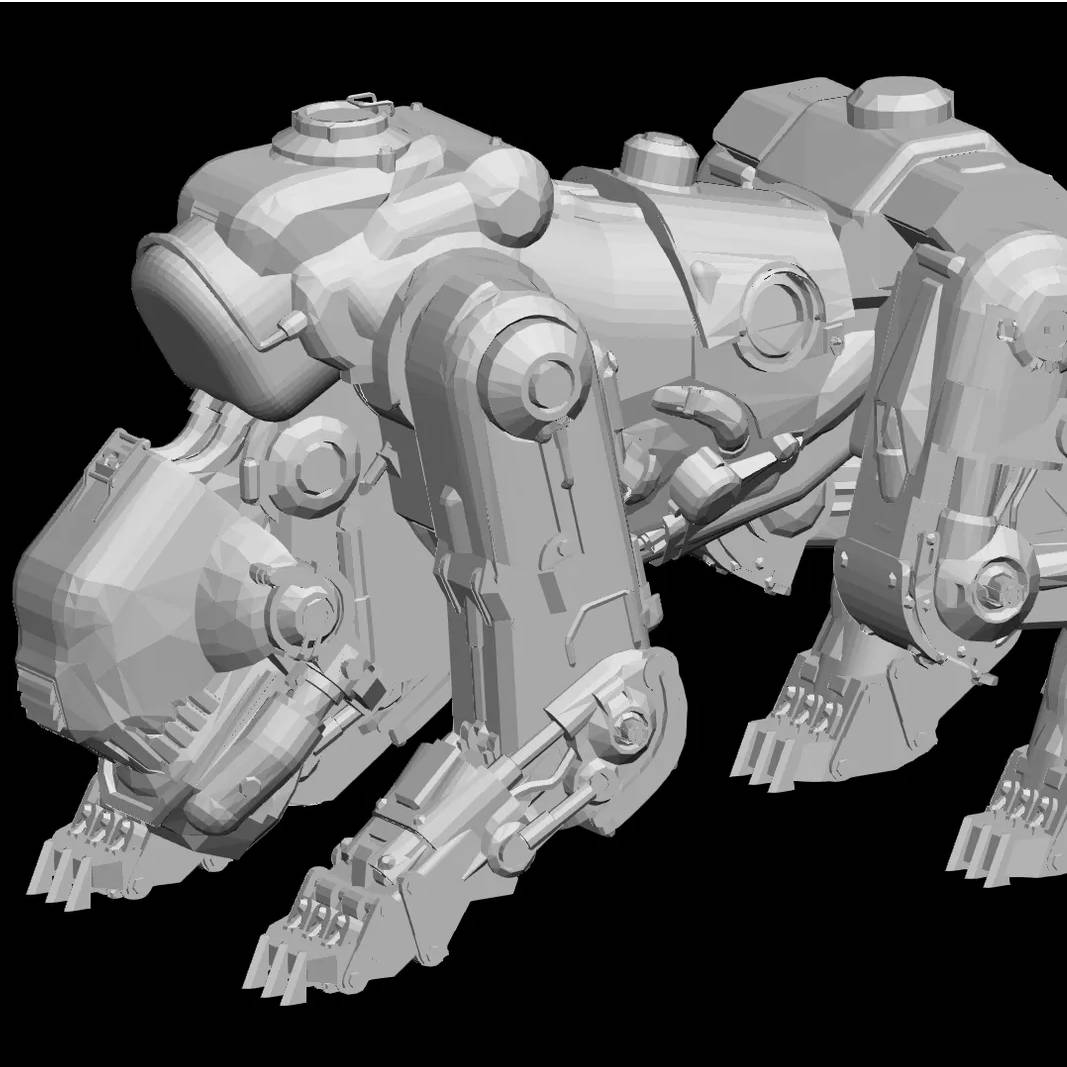 Game Props STL Download - Wolfenstein Panzerhund Keychainby redmoon_gaming