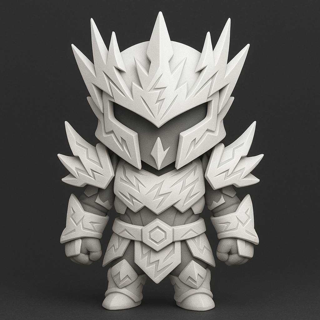 Characters & Creatures STL Download - Stormpiercer: Chibi Lightning ...