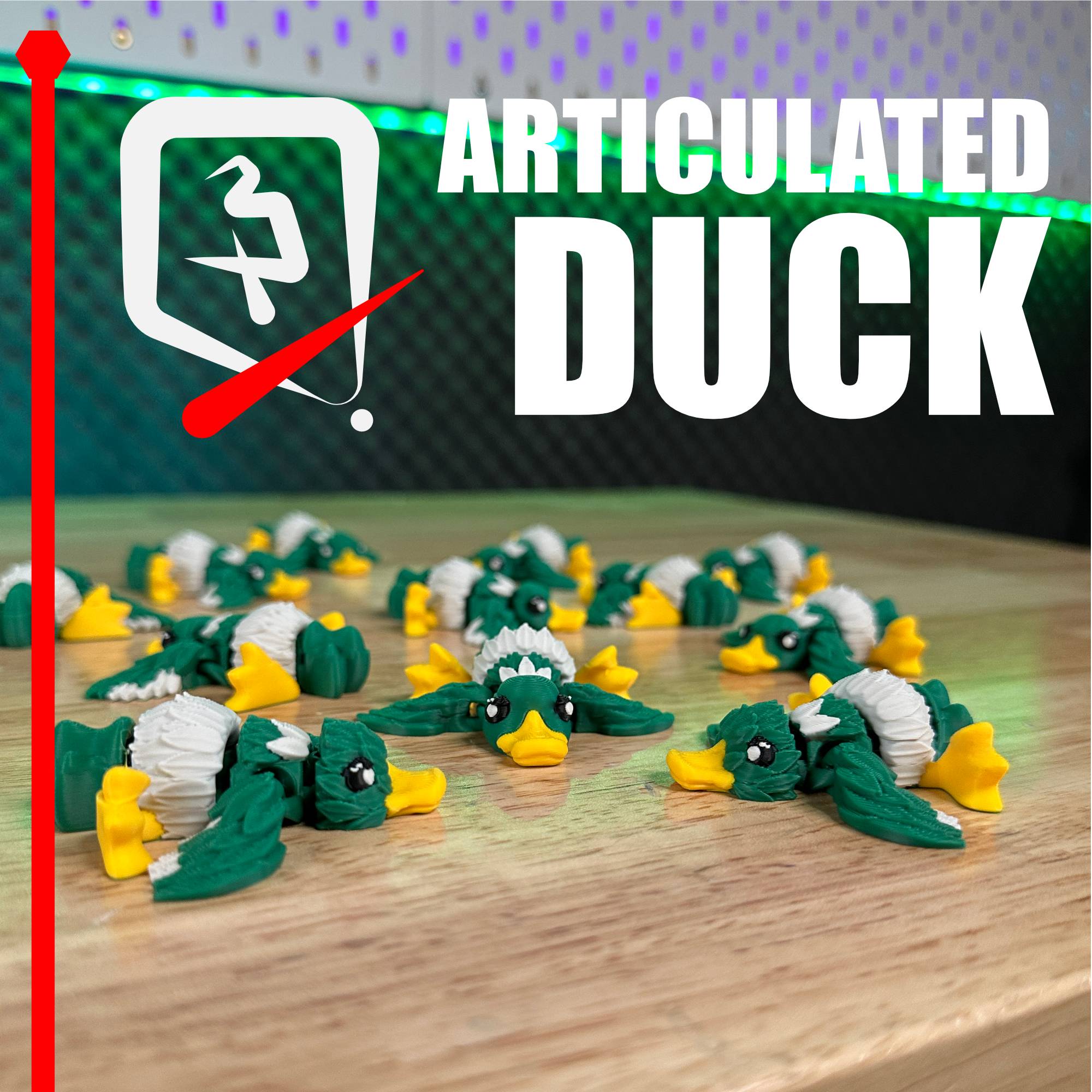 3D Printer Files | 3MF File | Articulated Duck-A wobbly little wonder ...