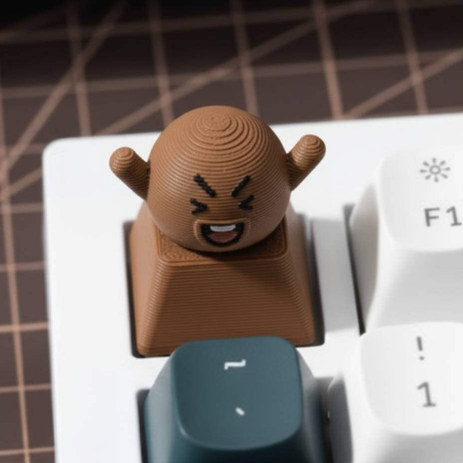3D Printer Files | 3MF File | Shooky BTS BT21 Keycap | Creality Cloud
