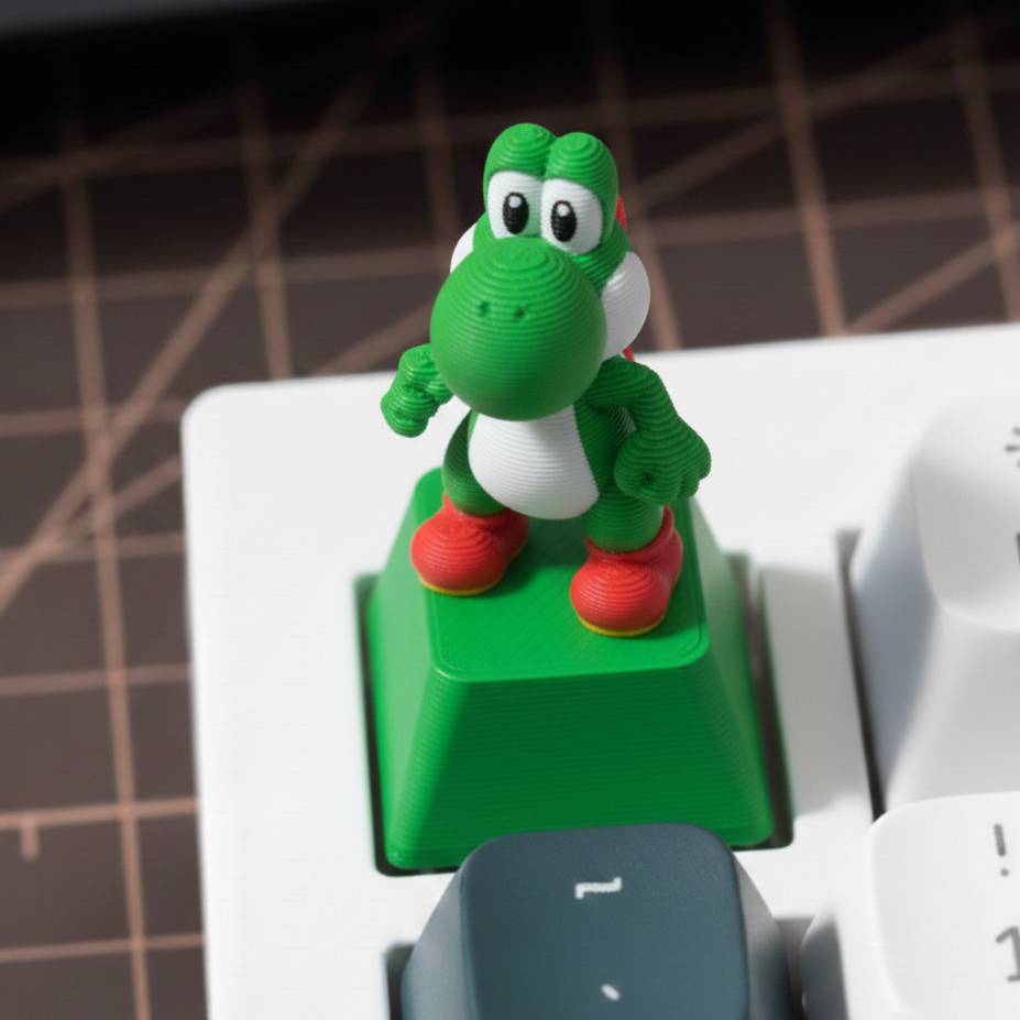 3D Printer Files | 3MF File | Yoshi Super Mario keycap | Creality Cloud