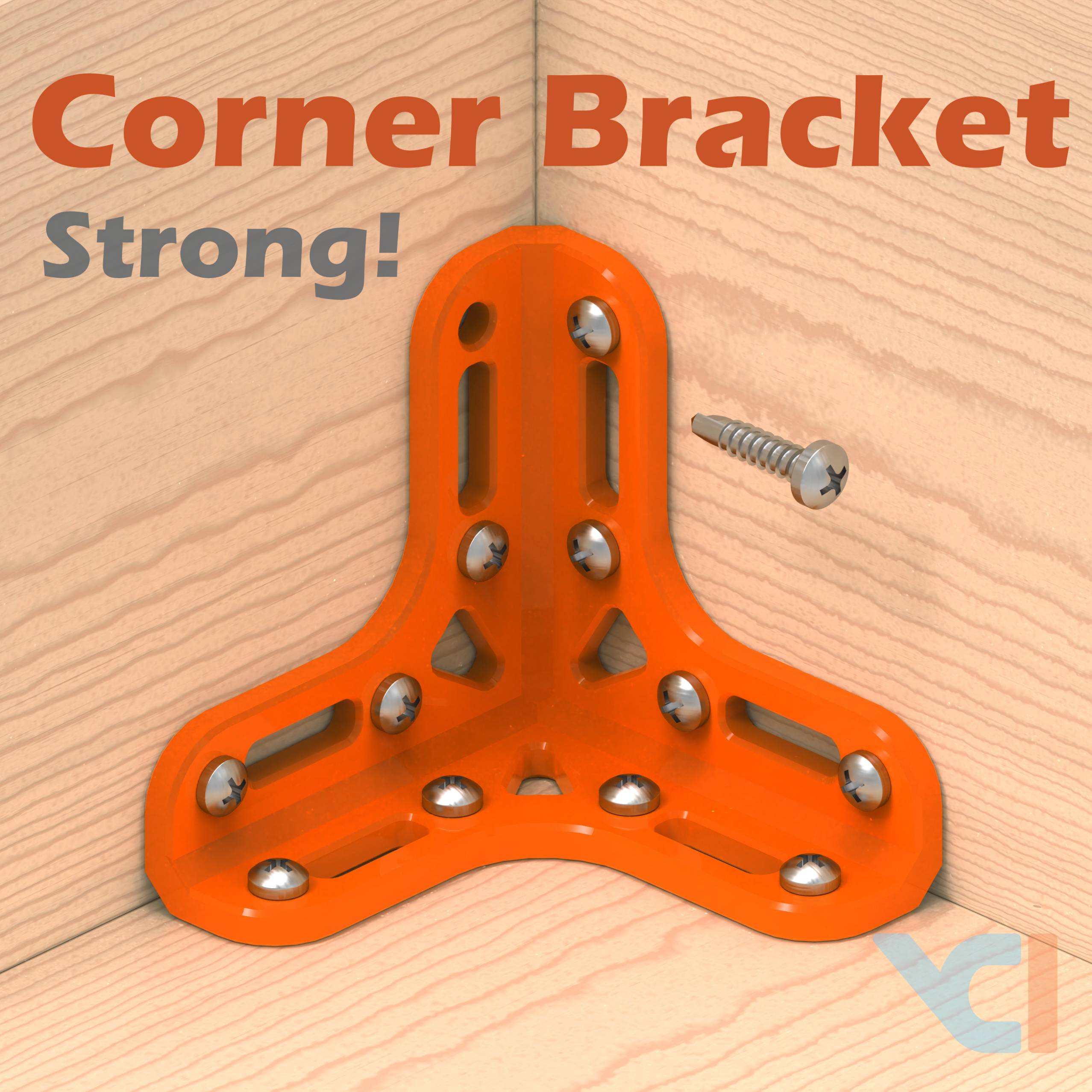 3D Printer Files | 3MF File | Strong Corner Bracket | Creality Cloud