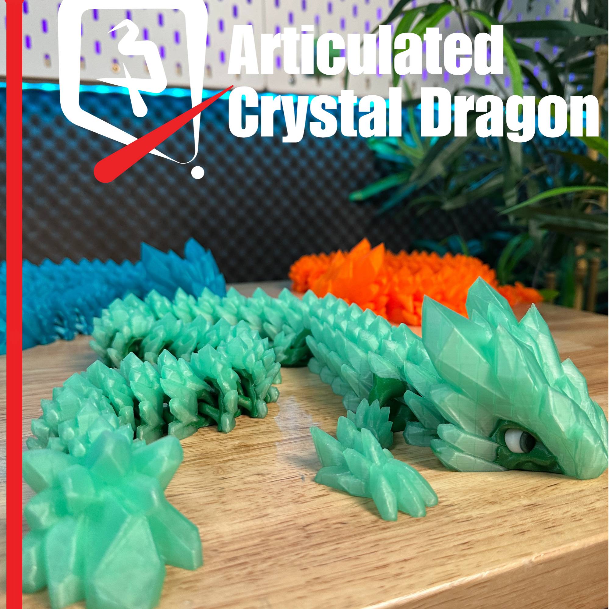 3D Printer Files | 3MF File | All 3 Crystal dragons | Creality Cloud