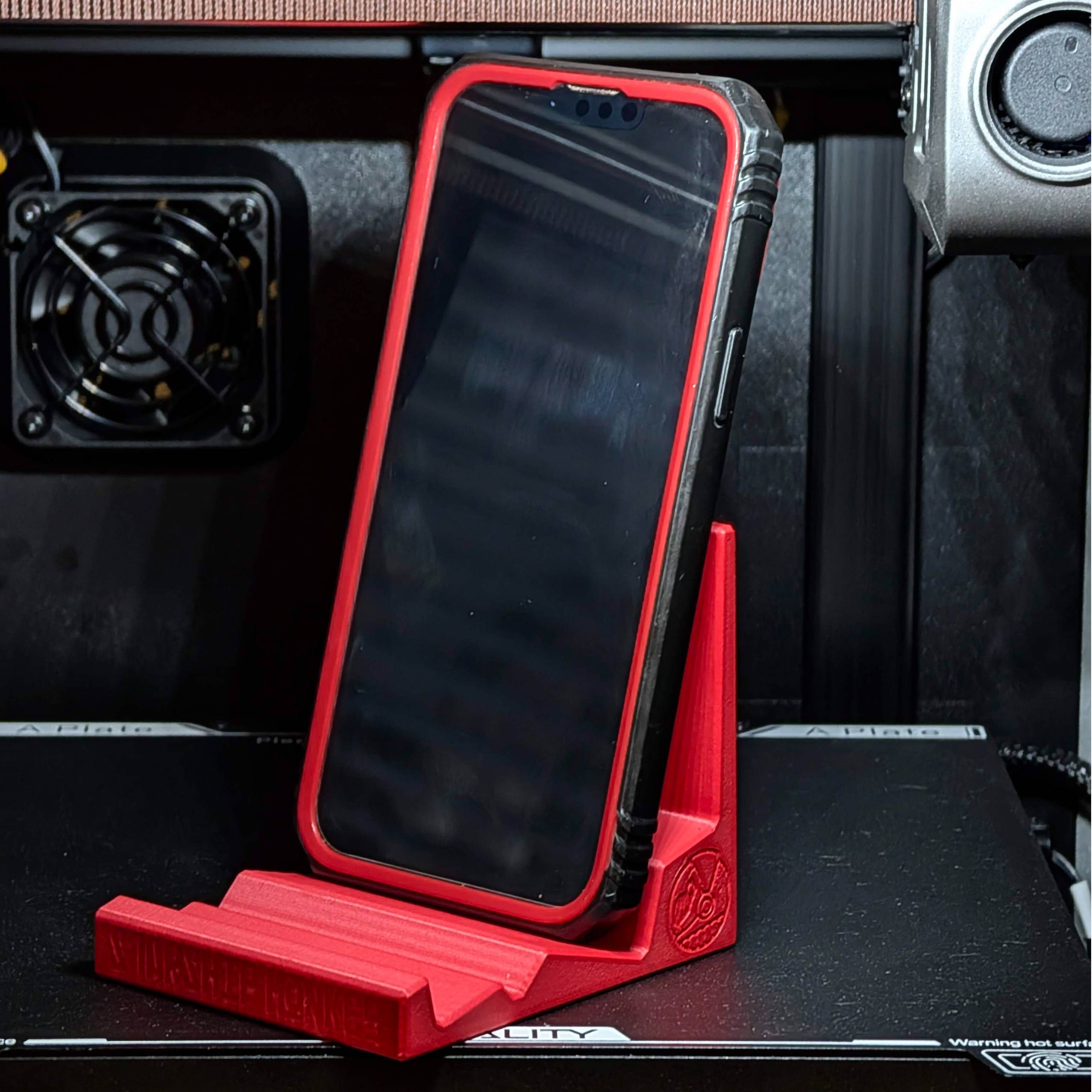 3D Printer Files | 3MF File | Starship Monkey - Easy Print Phone Stand | Creality Cloud