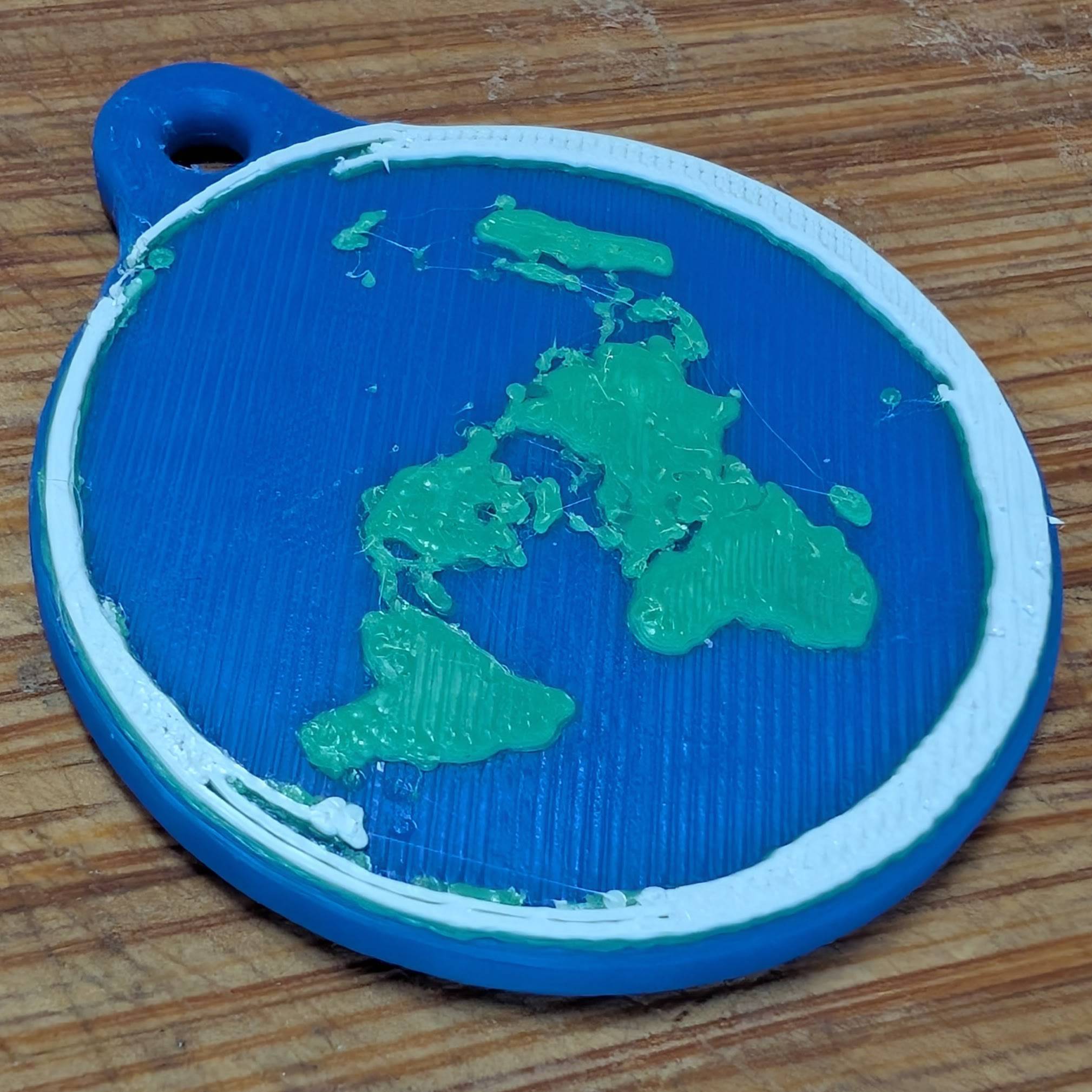 3D Printer Files | 3MF File | Earth Key Chain | Creality Cloud
