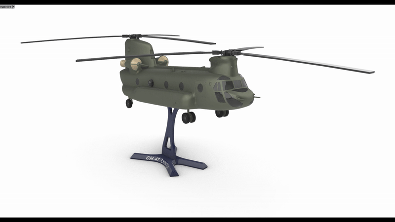 Vehicles & Machinery STL Download - CH-47 CHINOOK 1:55by 3D Araujo