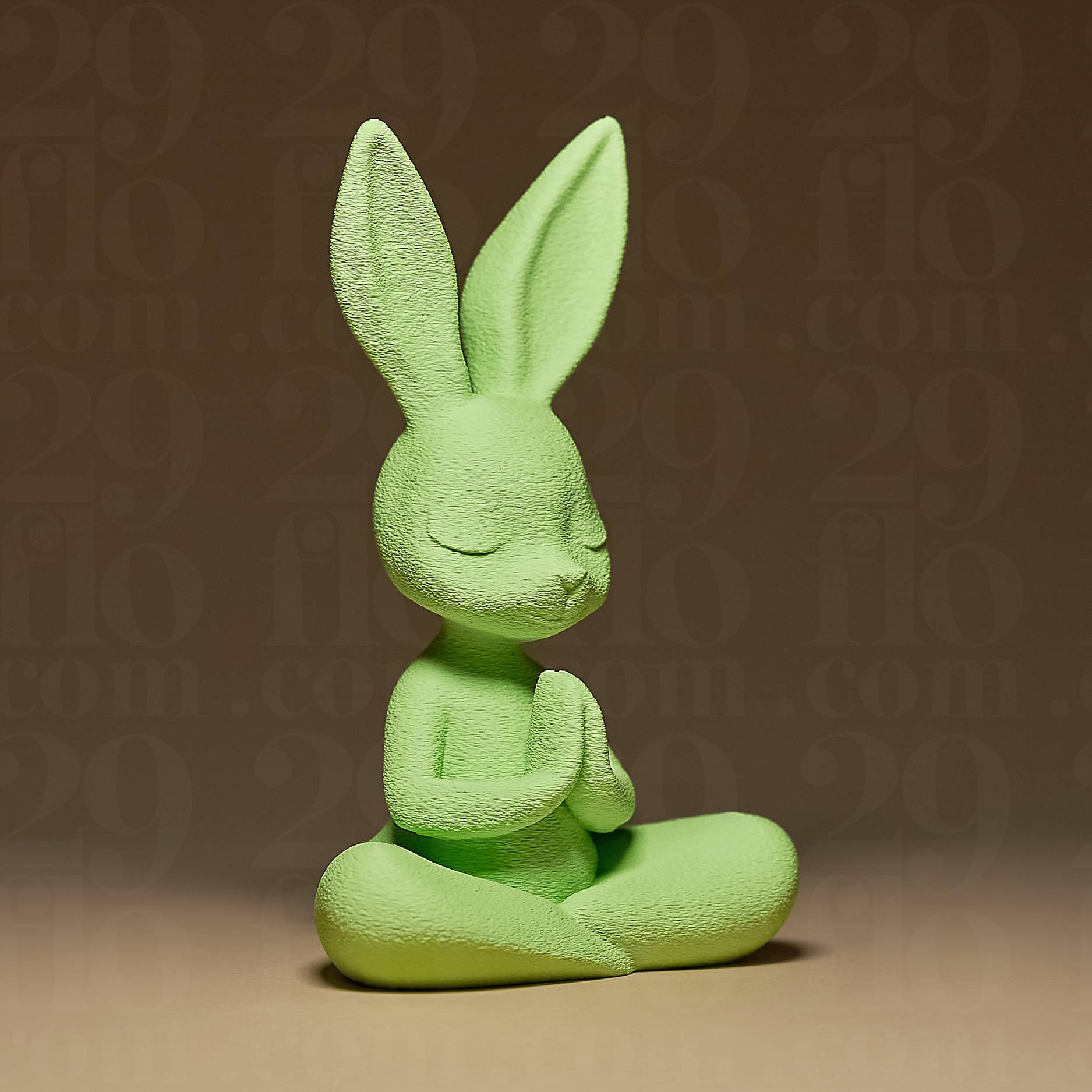 Free Home Decorations & Ornaments STL Download - Meditating Bunny ...