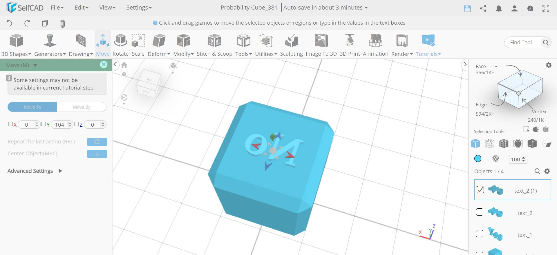 3D PROBABILITY CUBE