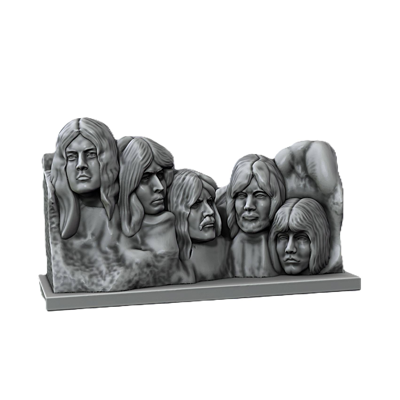 Sculptures & Artworks STL Descarga - Deep Purple in Rock sculpture ...