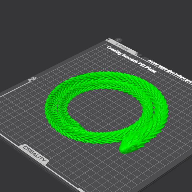 3D Printer Files | 3MF File | Ultra articulated Snake - Print in place ...