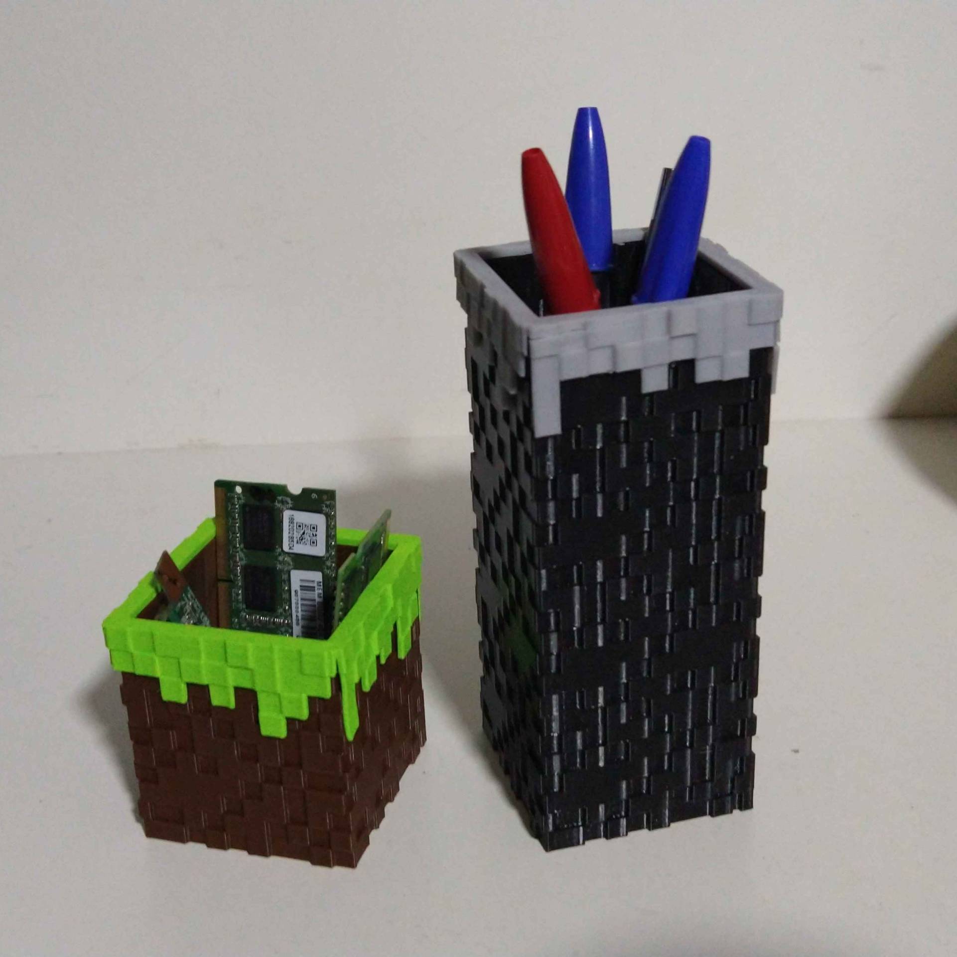 3D Printer Files | 3MF File | Pen holder (Minecraft) | Creality Cloud