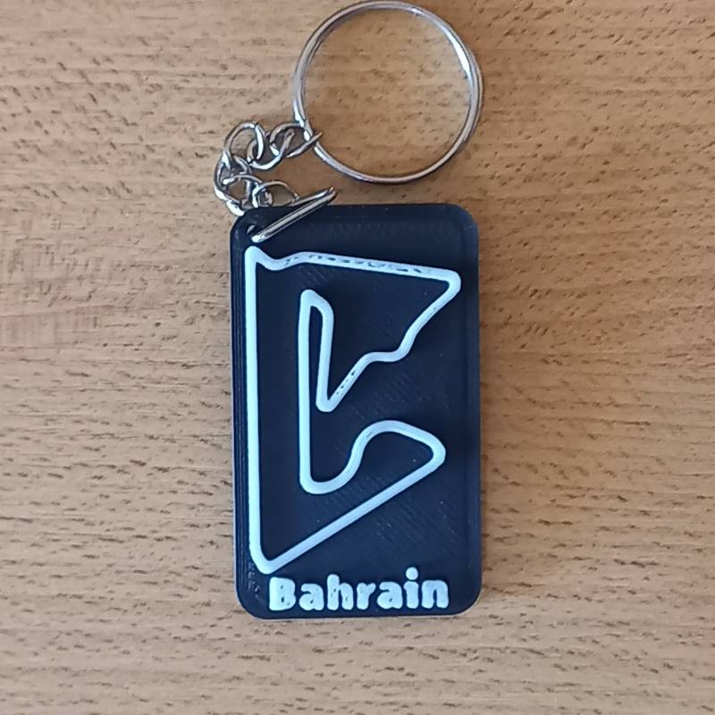 3D Printer Files | 3MF File | BAHARAIN Circuit Keychain | Creality Cloud