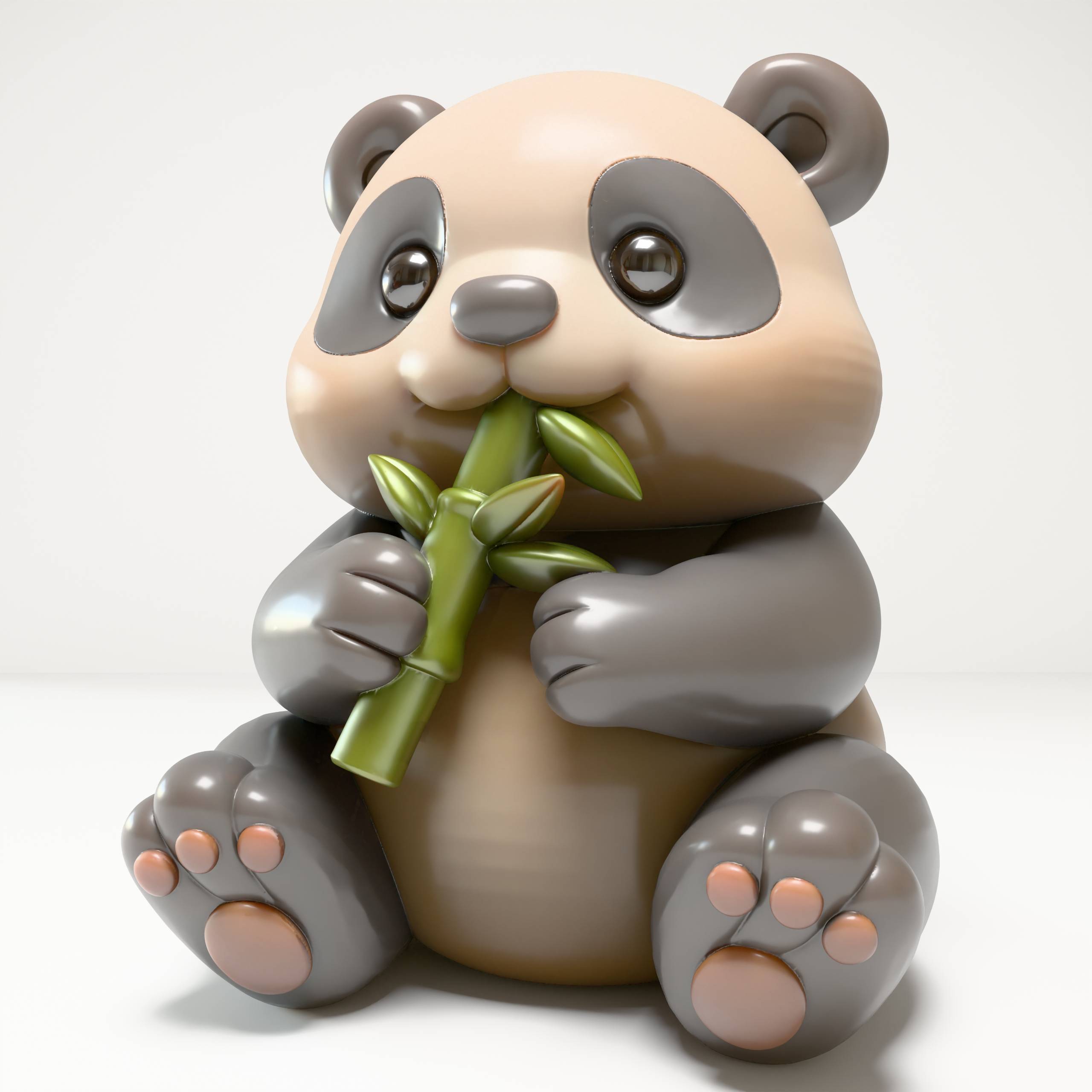 3D Printer Files | 3MF File | Panda Fan Art | Creality Cloud