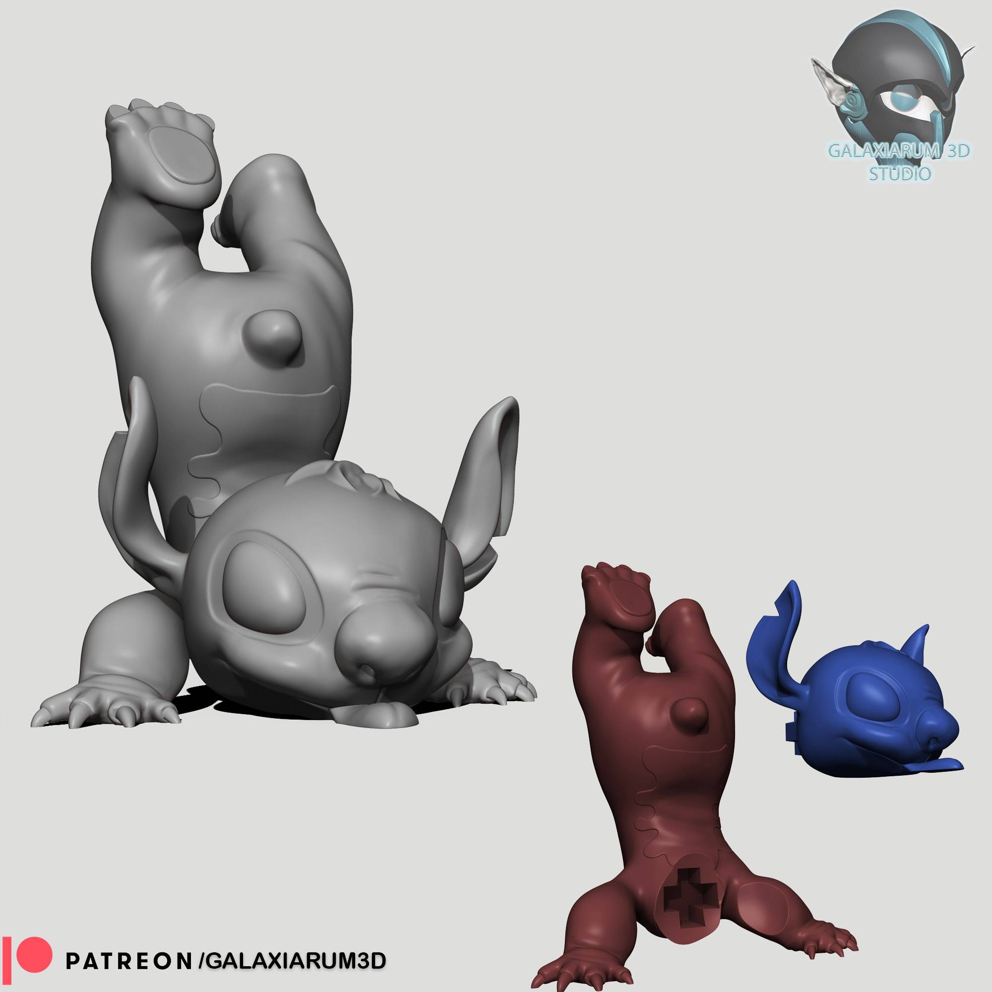 Characters & Creatures STL Download - STITCH -LILO & STITCHby GALAXIARUM 3D